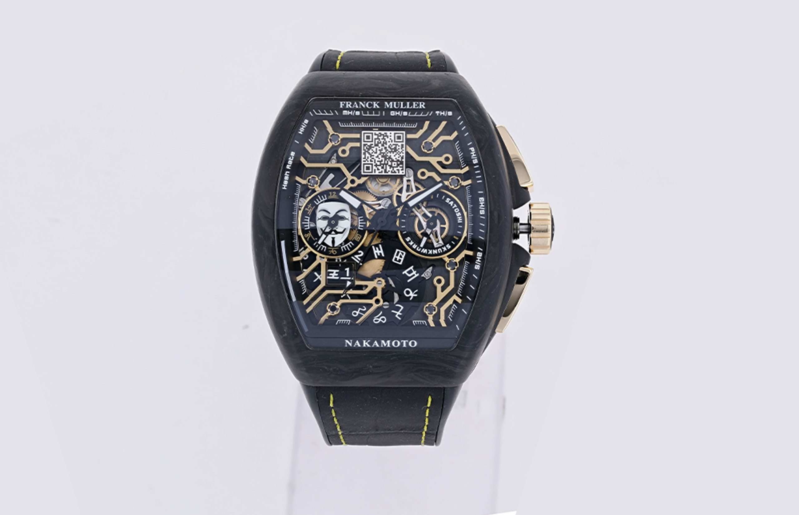 FRANCK MULLER, MENS 45MM, NAKAMOTO CHRONOGRAPH LUMINOVA CARBON FIBER ...